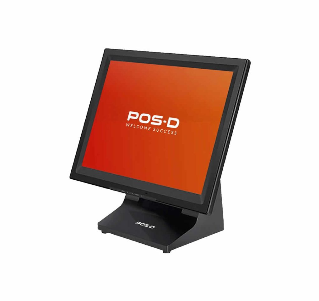 TOUCH 15s, POS monitor 15" , w/Resistive touch, VGA/HDMI input, w/stand base, black